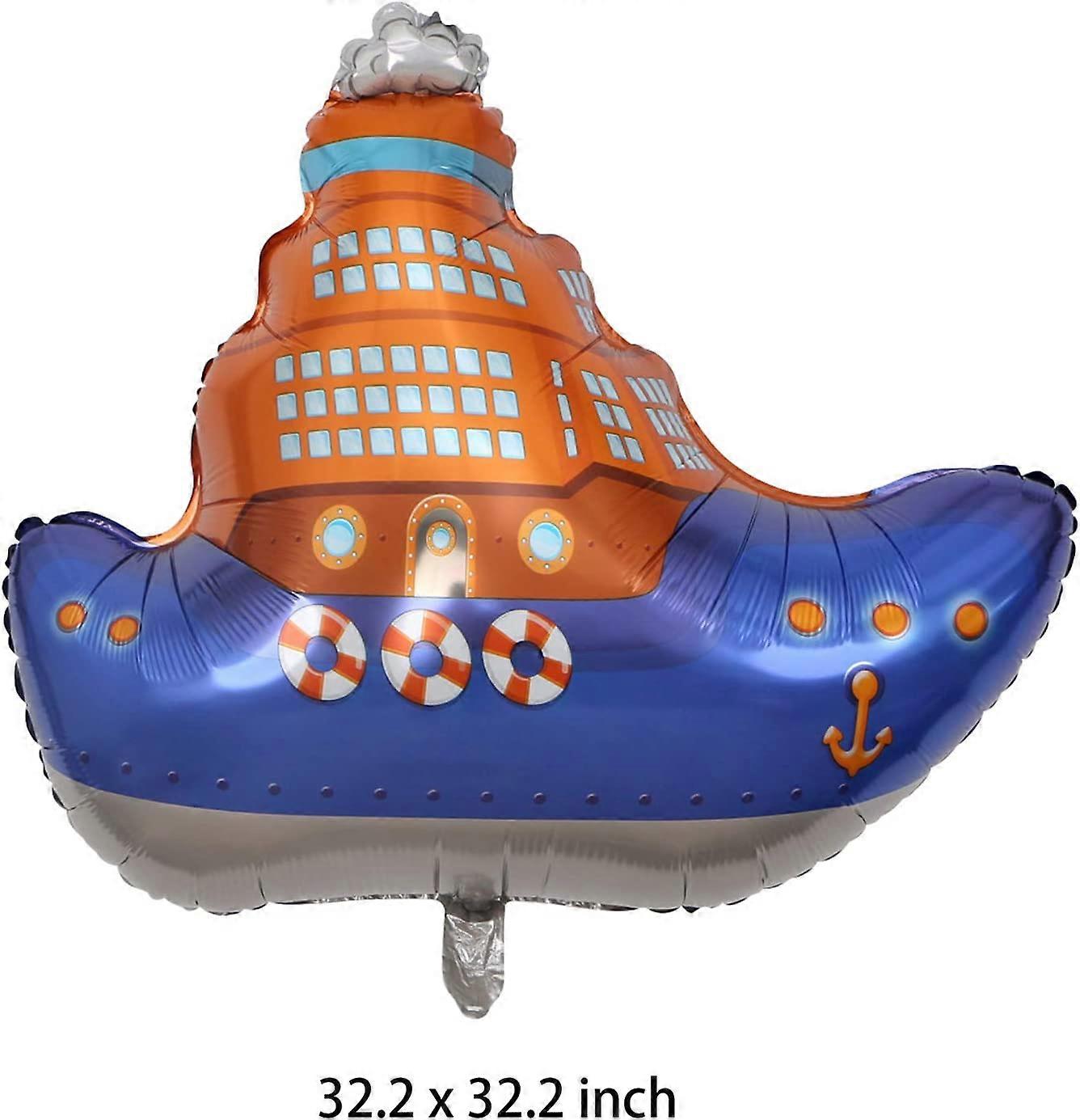 Boat Balloons Jumbo Submarine Steamship Speedboat Shaped Balloons for ...
