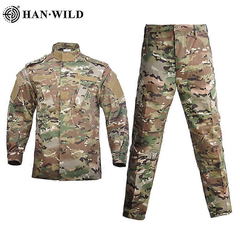 Multicam Camo Male Security Combat Uniform Uniform Tactical Combat ...