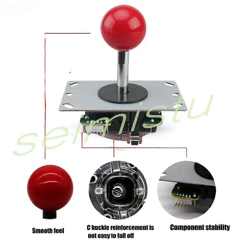 Copy Sanwa arcade joystick with round ball head can be used for game ...