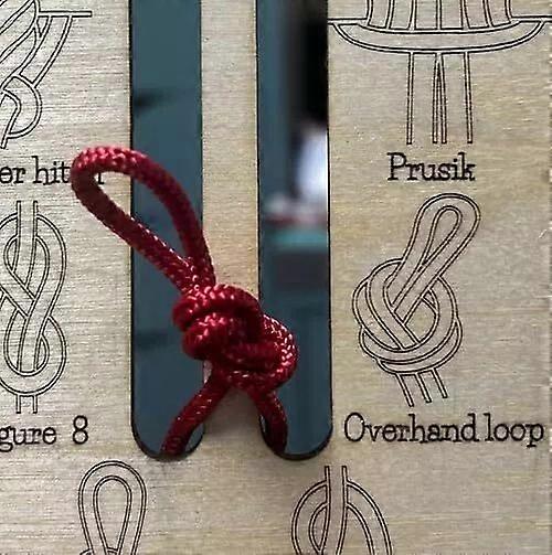 Learn Knot Training Board Kit with 16 Popular Knots and 3 Paracord ...