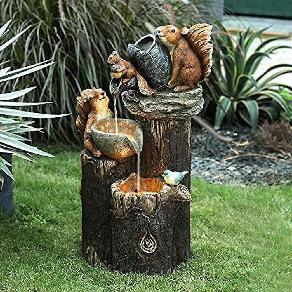 Relaxing Water Flow Outdoor Water Fountain, Farmhouse Style Water ...