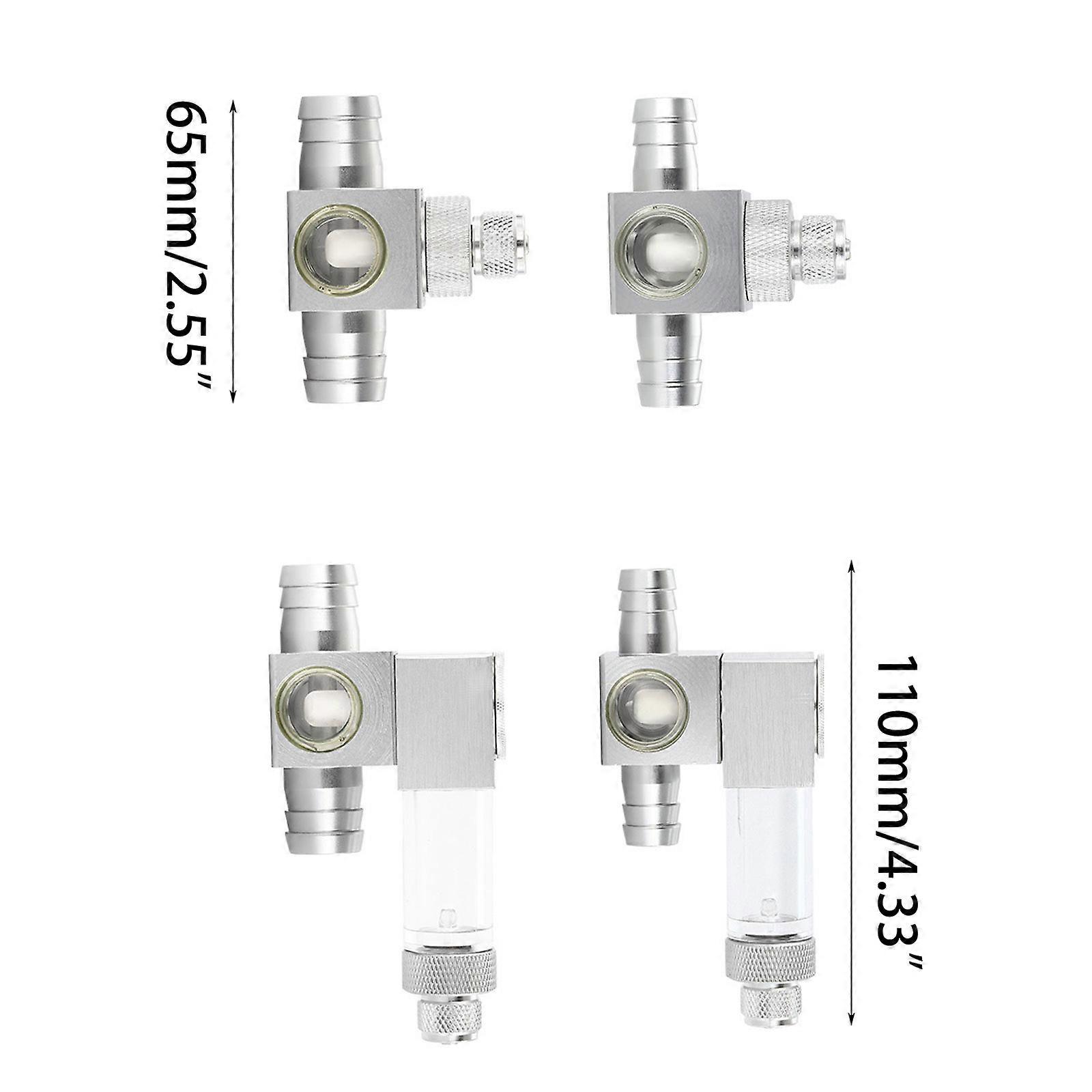 Aquarium Co2 Atomizer Aluminum Bubble Meter Co2 External Diffuser Fish Tank Co2 Generators ...