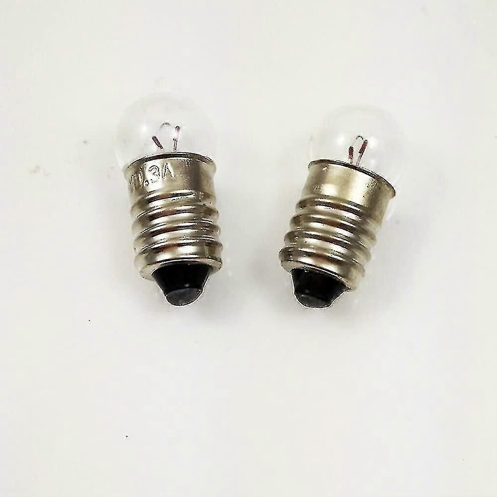 E10 Screw Base Bulbs 10 Pack, 6V 0.5A Mini Filament Bulbs for ...