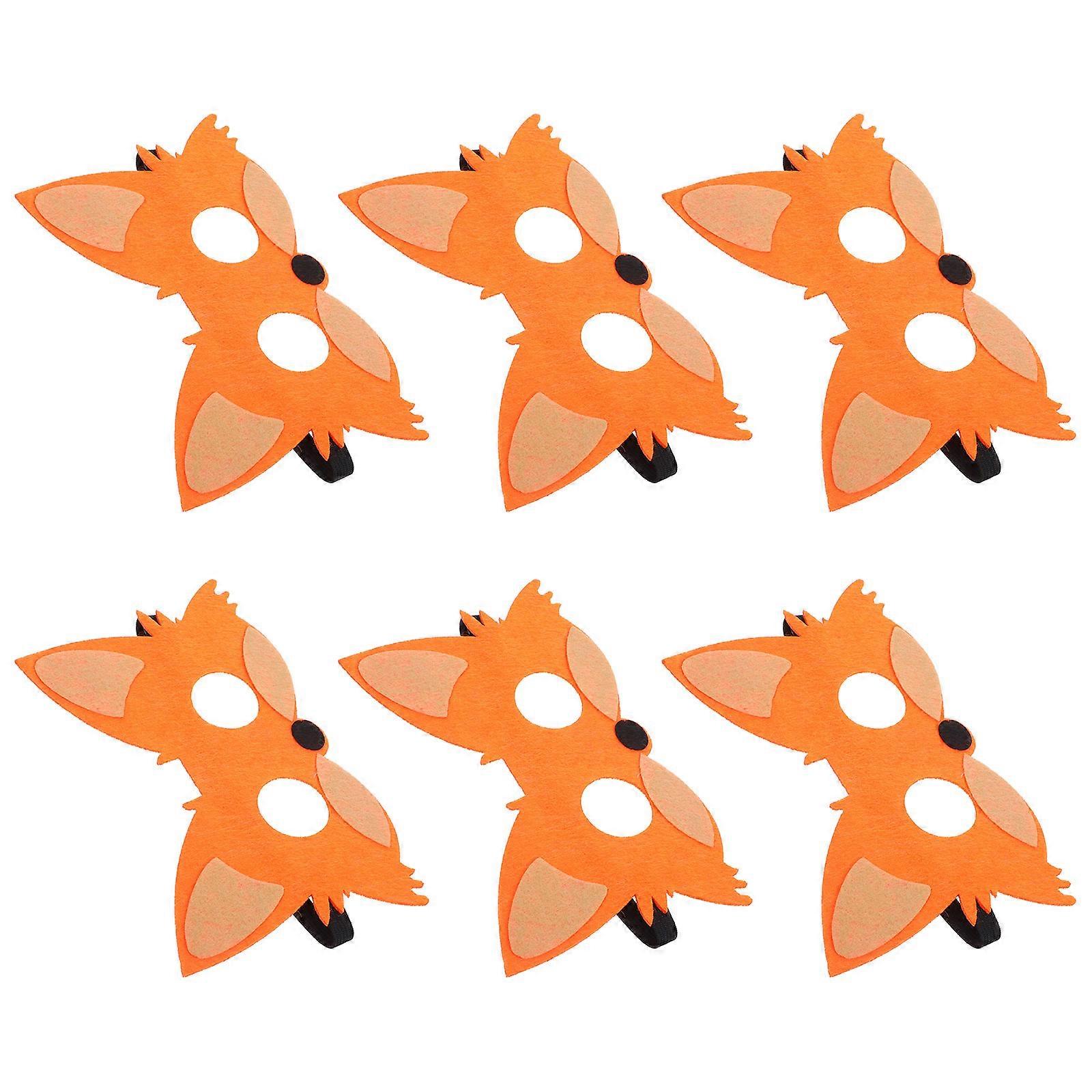 Halloween Masquerade Mask Felt Fox Masks Kids Costume Party Decorative ...