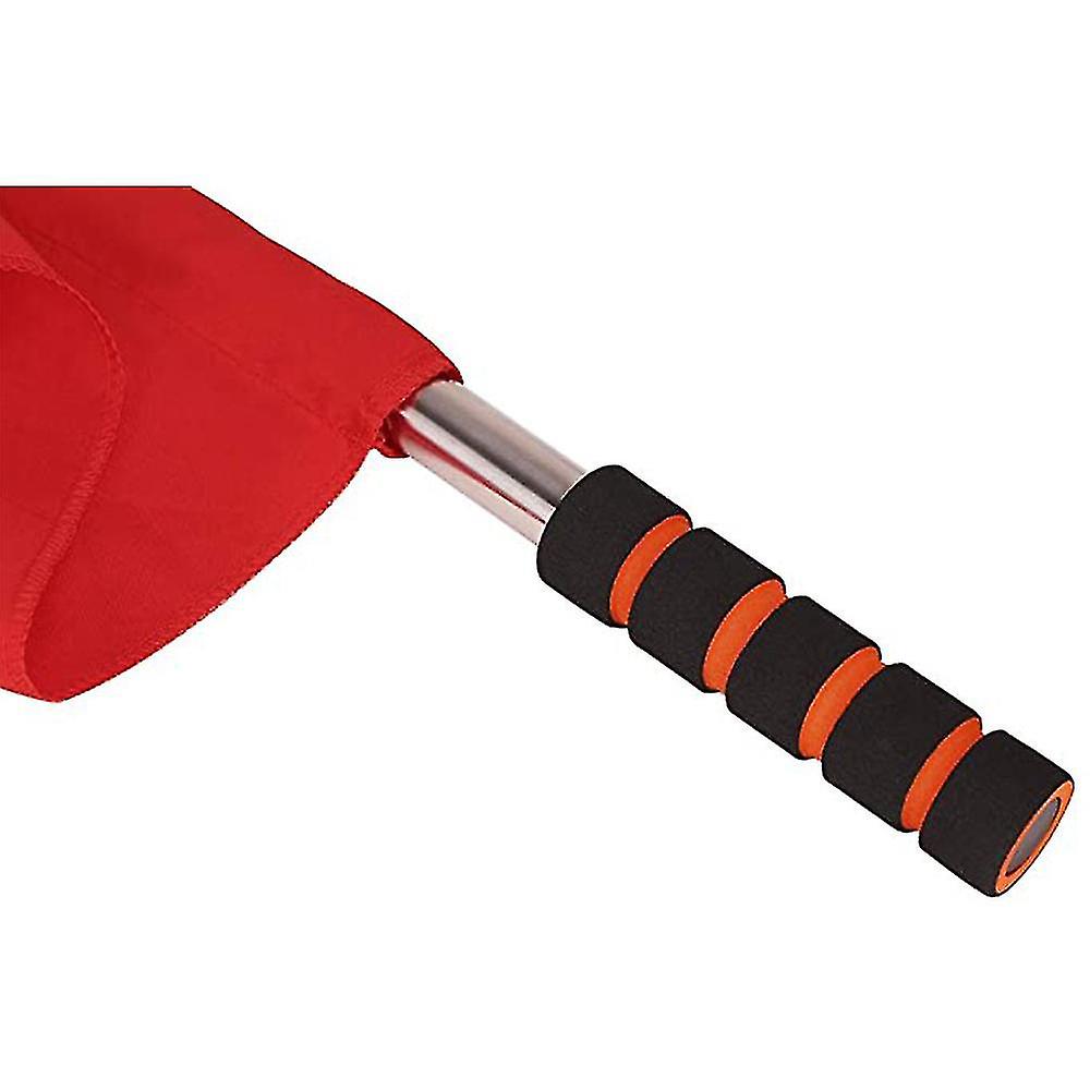 Referee Flag Stainless Steel Command Hand Flag Red Signal Flag Sponge ...