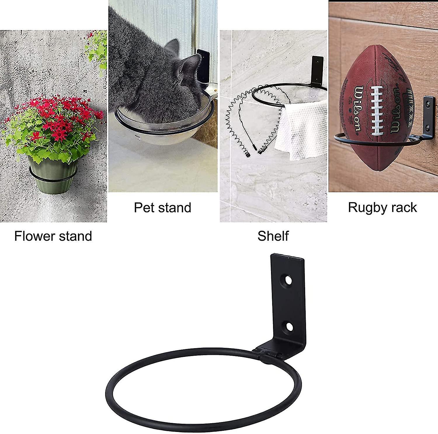 Wall Pot, Metal Planter Stand With Screw Ring Flower Pot Holder, For ...