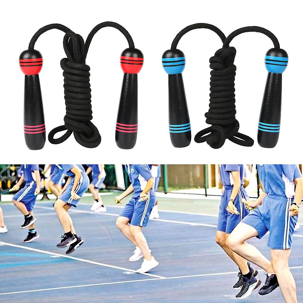 Childrens Skipping Rope Wooden Handle Jump Rope For Boys And Girls ...