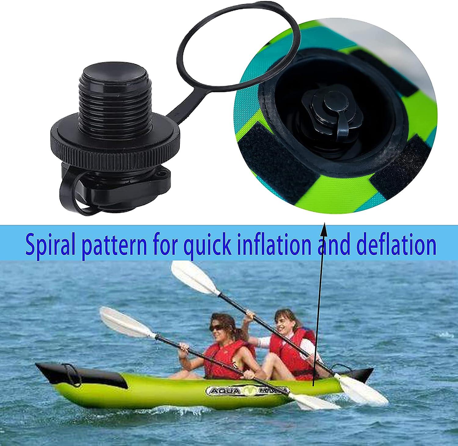 Inflatable Boat Valve, 4 Pcs Spare Screw Air Valve Replacement Screw ...