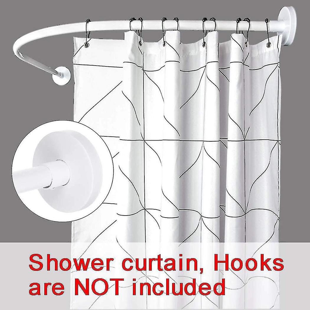 Great L Shape, Stainless Steel, Extendable Shower Curtain Rod The Best ...
