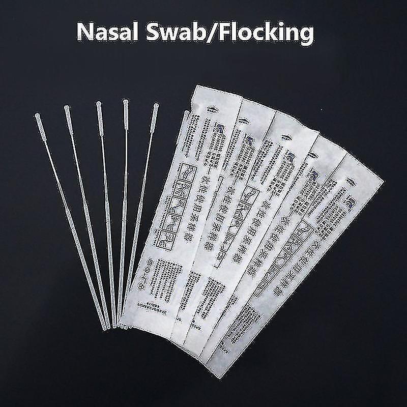 100pcs Nasal Swab Individual Self Test Sterile Nasopharyngeal Swab ...