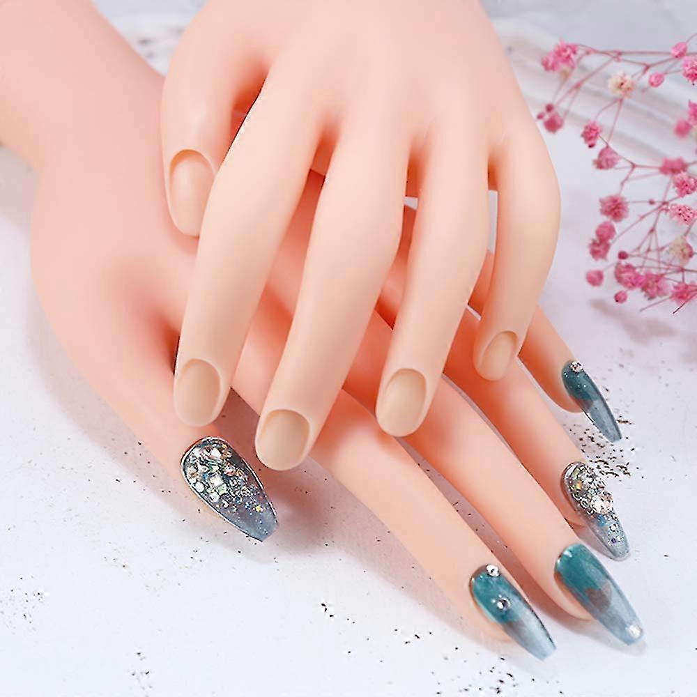 Manicure Practice Prosthetic Hand, Movable And Flexible Manicure Tool ...