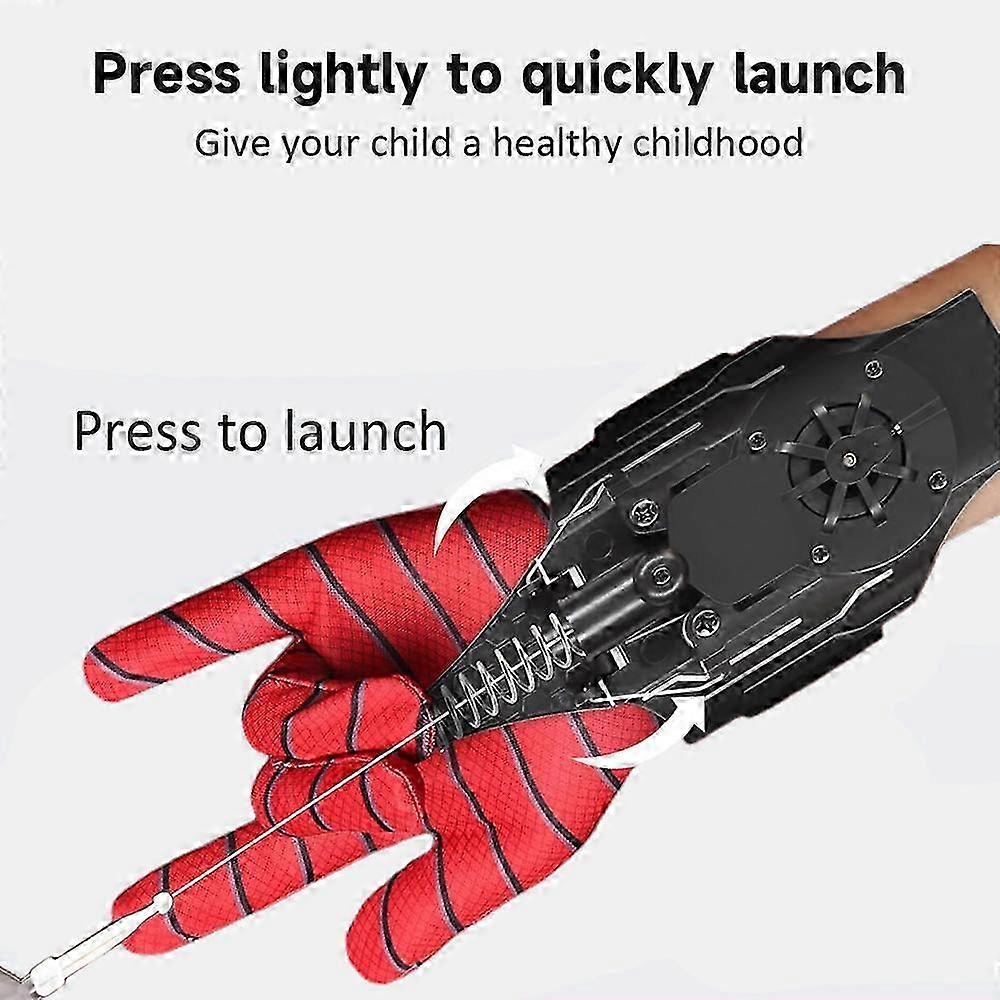 Spiderman Web Shooter Launcher String Toy Electric Reel In Spider Web ...