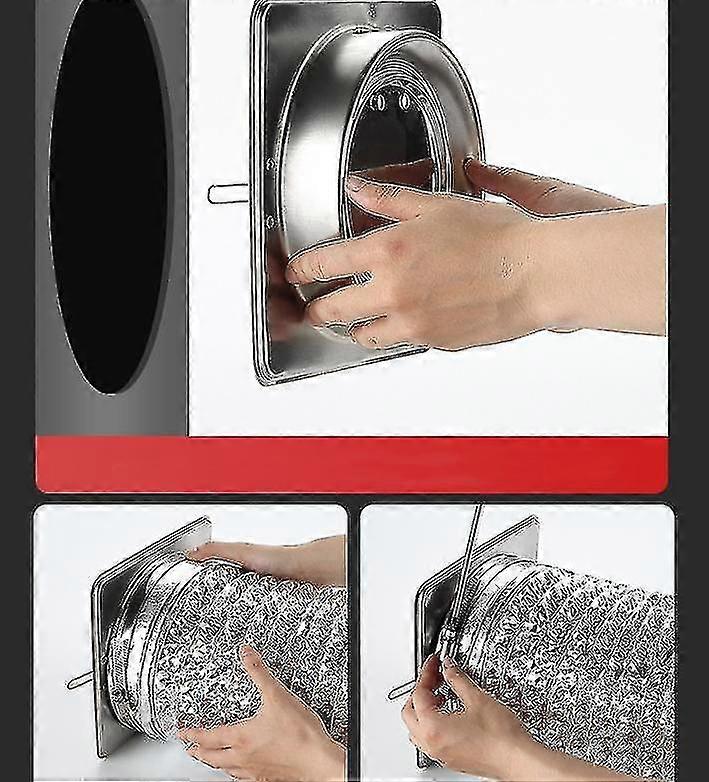 Non-return Valve Silent Stainless Steel Ventilation Fitting With Non ...