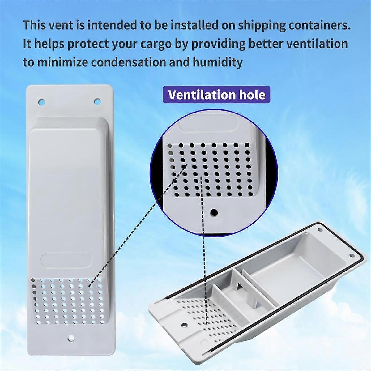 8 Pack Container Air Vent,Reduce Heat and Humidity for Cargo Containers ...