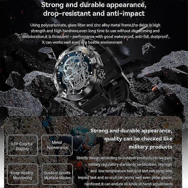 K52 Smart Watch Volwassen 1,39 inch IPS-scherm Bluetooth-oproep ...