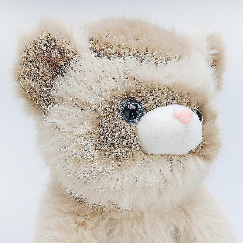 Simulated Brown And White Double Mink Doll Plush Toy Long Ferret ...