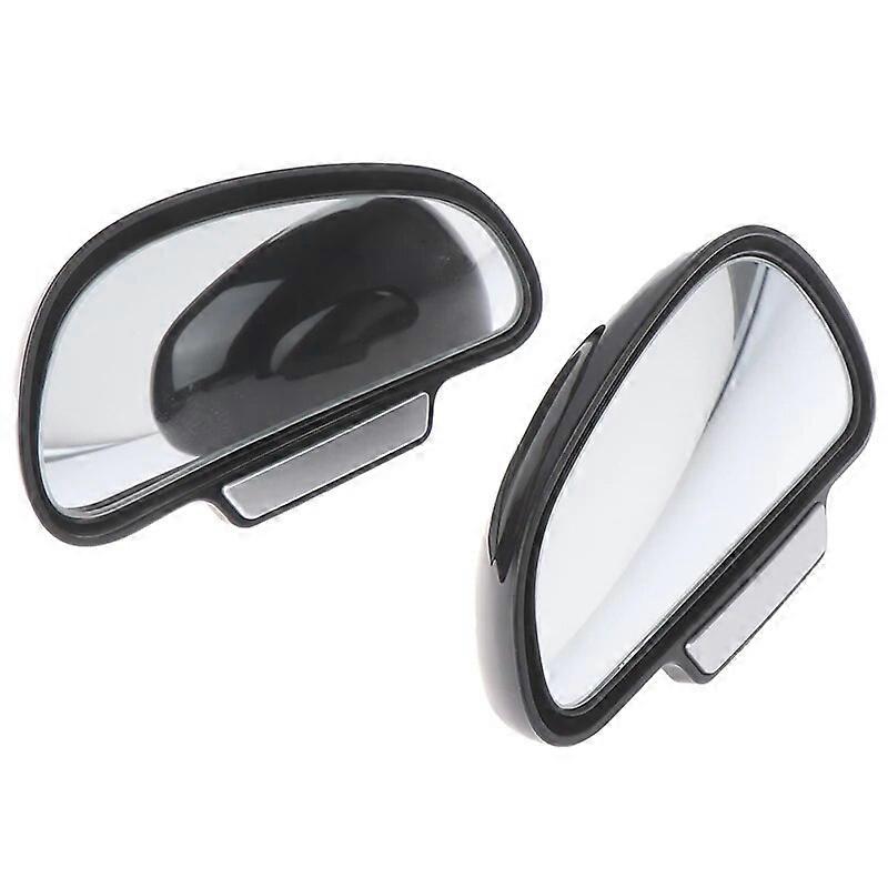 Black 360 Degree Adjustable Car Mirror Wide Angle Side Rear Mirrors ...