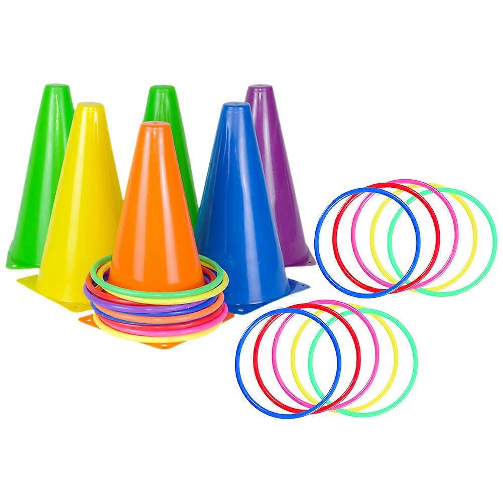 1 Set of Soccer Cones Sports Training Cones Toss Game Cones Kids Toss ...