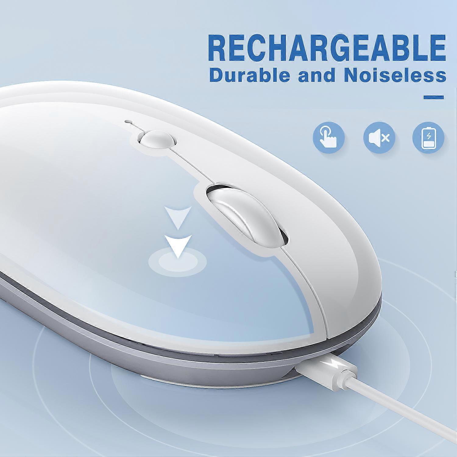 Jelly Comb Rechargeable Wireless Mouse USB Type-C Mice Bluetooth Mouse ...
