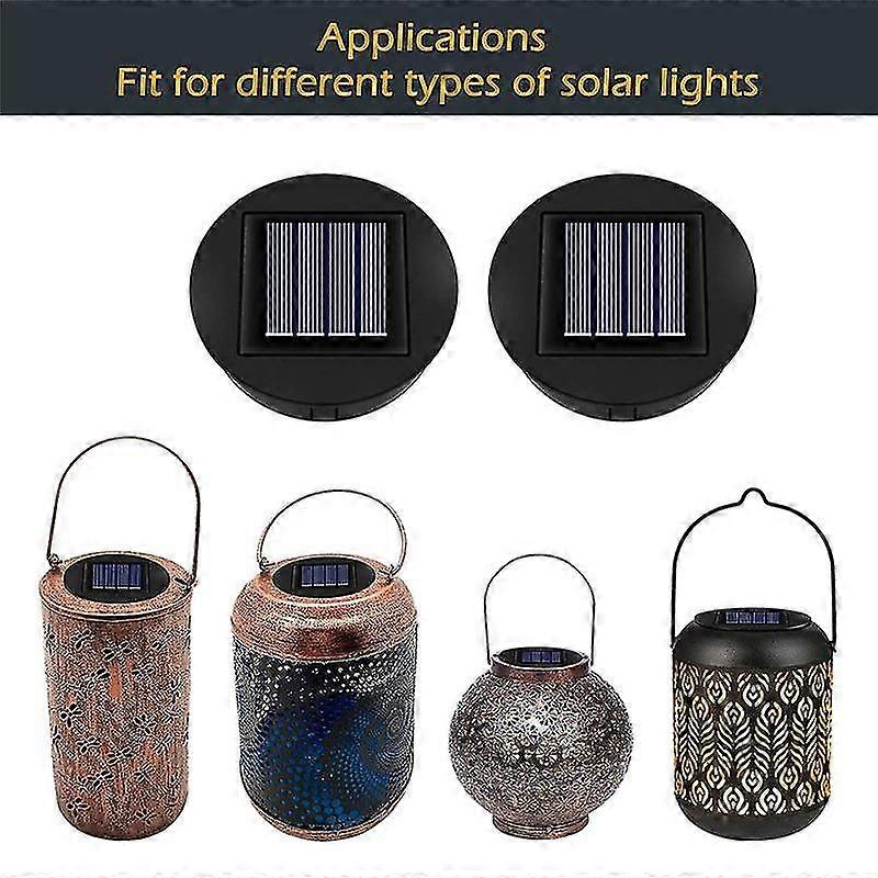 2PCS Solar Light Replacement Top Unit 8cm,Replacement Solar Panels,for ...