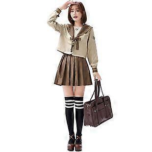 JK Student Uniform College Costume Cute Brown School Uniform Class ...