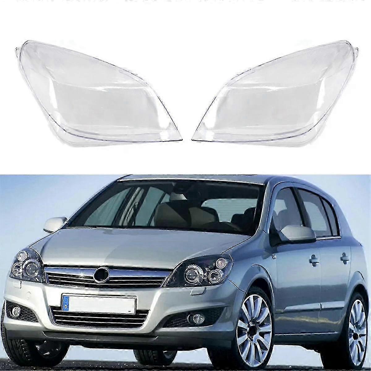 Opel Astra H 2004-2009 Headlight Lens Cover Set Front Light Protection ...