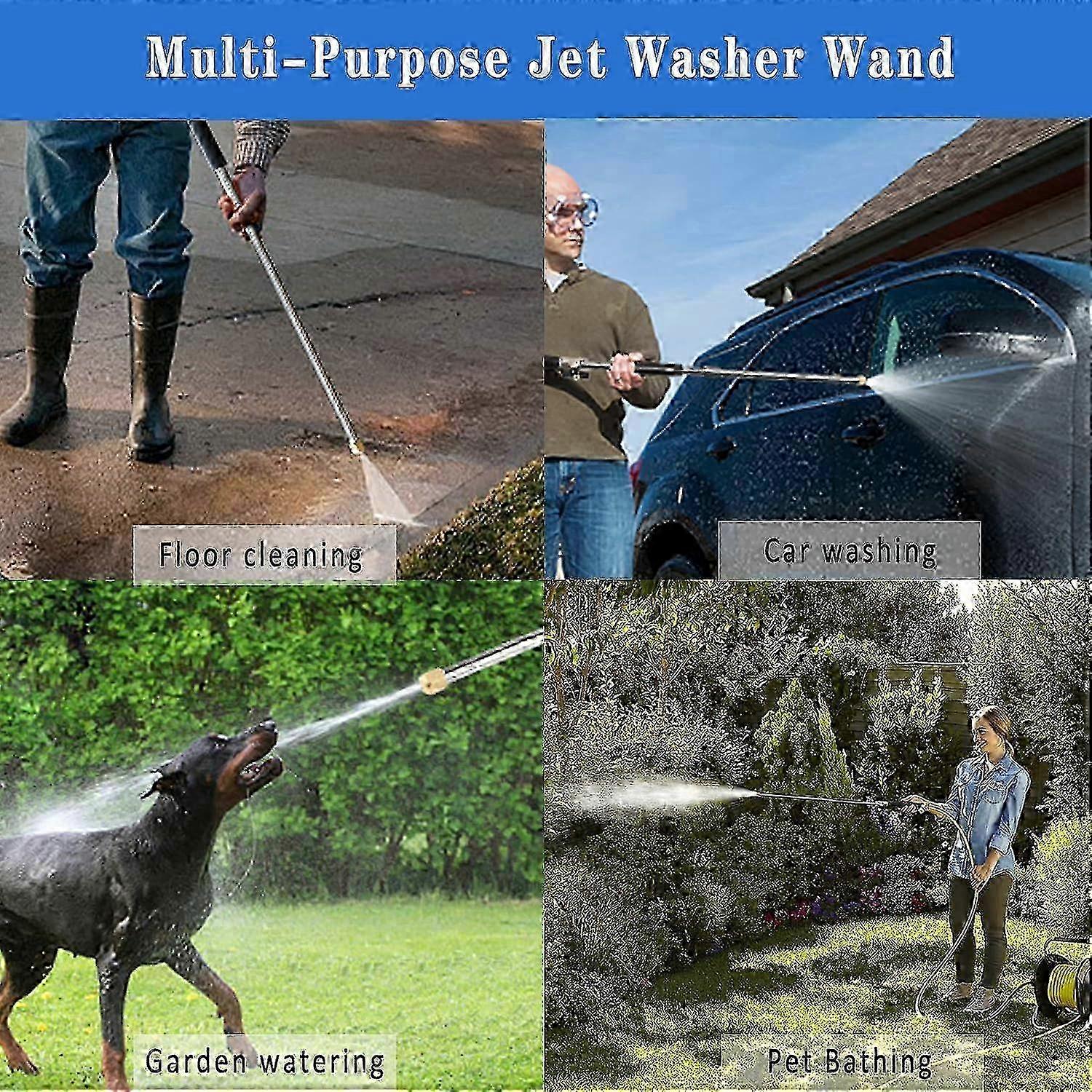 Quick Connect Jet Nozzle for Garden Hose - High Pressure 2-in-1 Washer ...