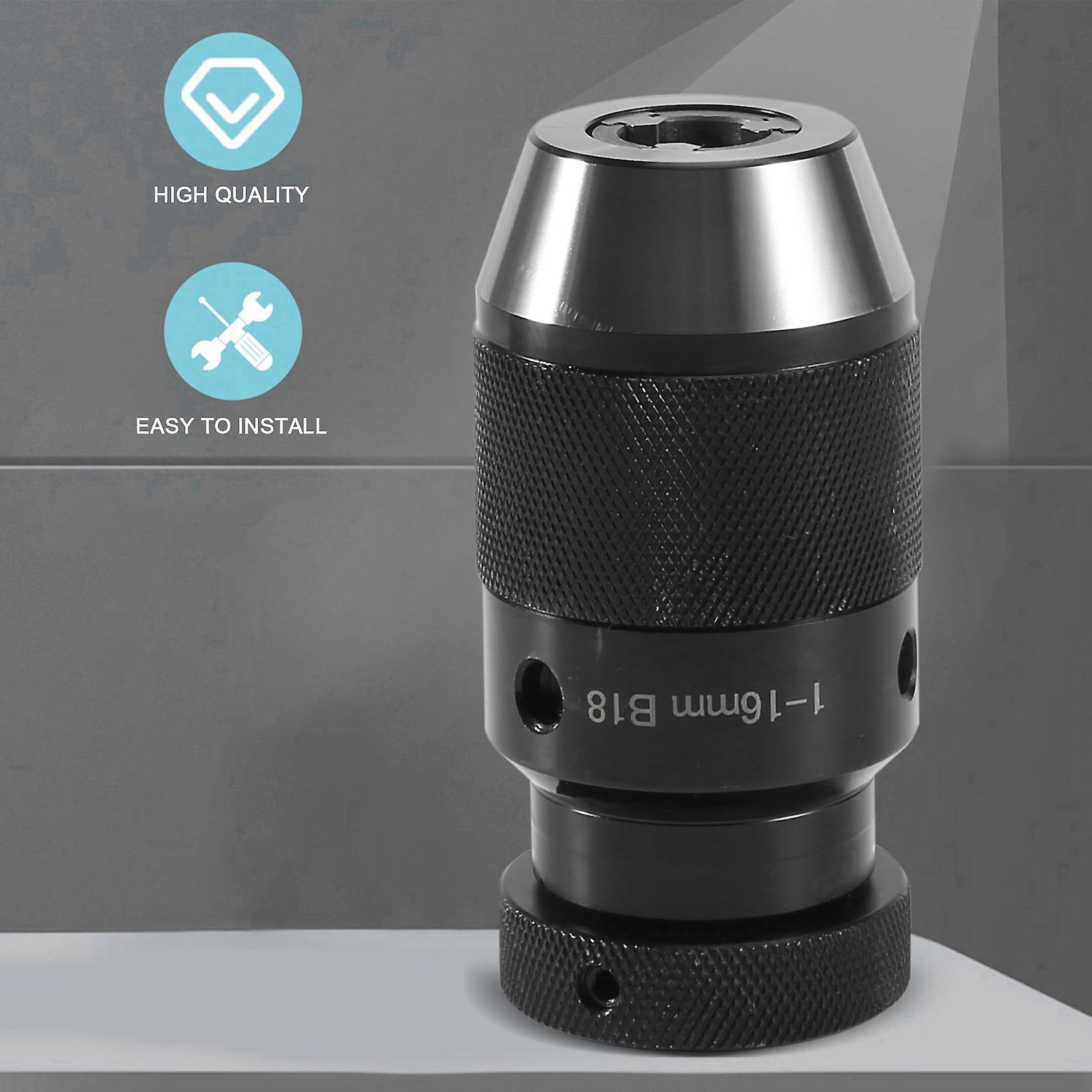 Keyless Drill Chuck 0.2-16mm B18 + Mt3 M12 Din228a Morse Taper Arbor ...