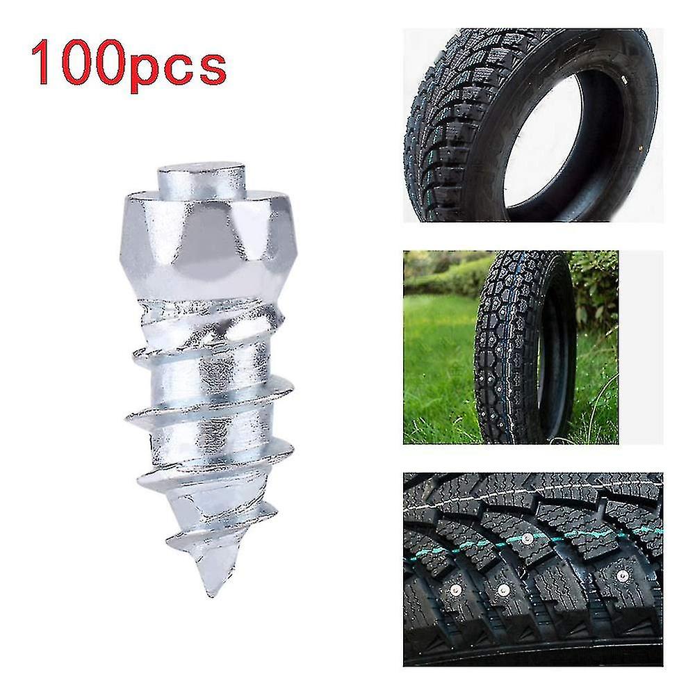 100pcs 12mm Tire Studs Carbide Screw Snow Spikes Anti-ip Anti-ice For ...