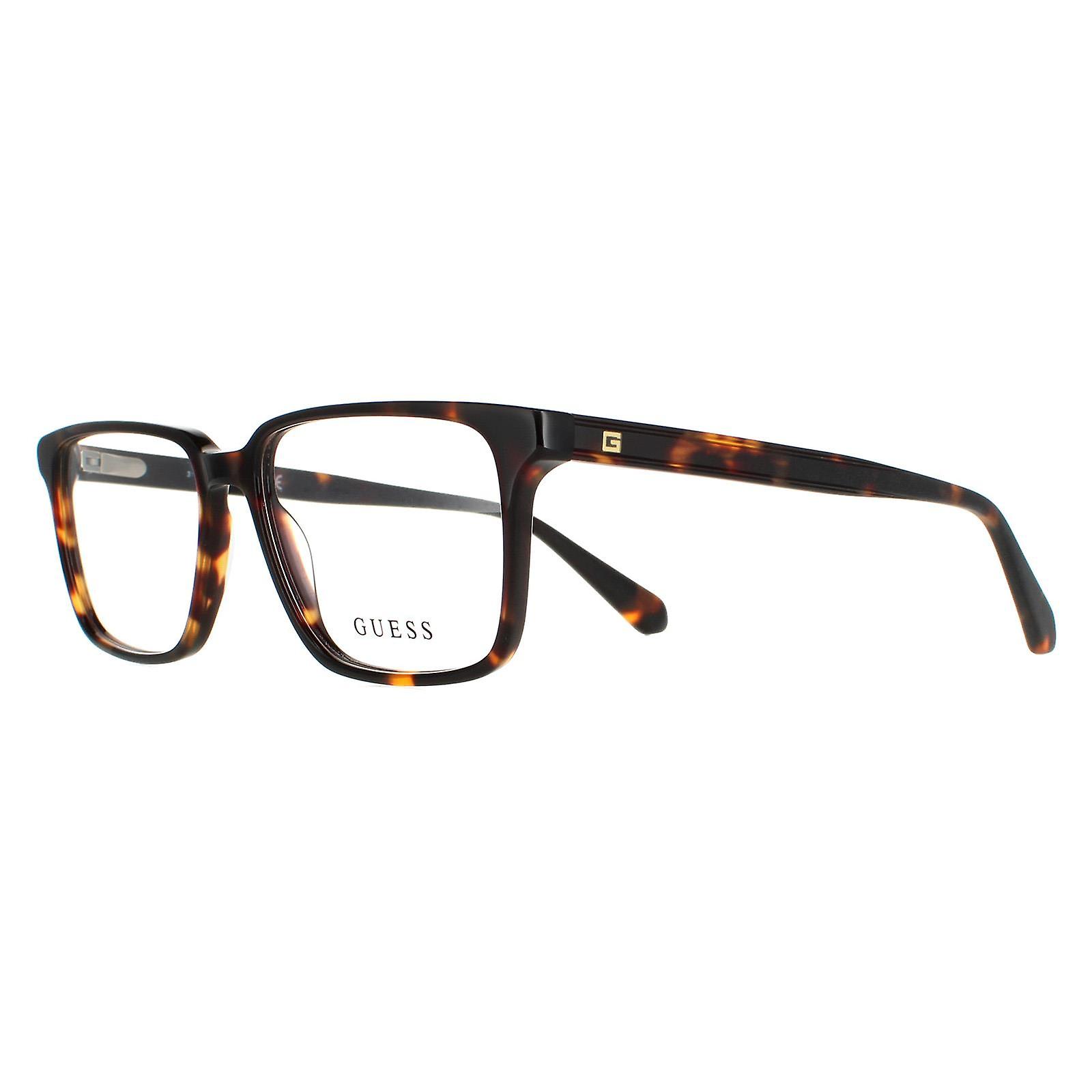 Guess Glasses Frames GU50047 052 Dark Havana Men | Fruugo UK