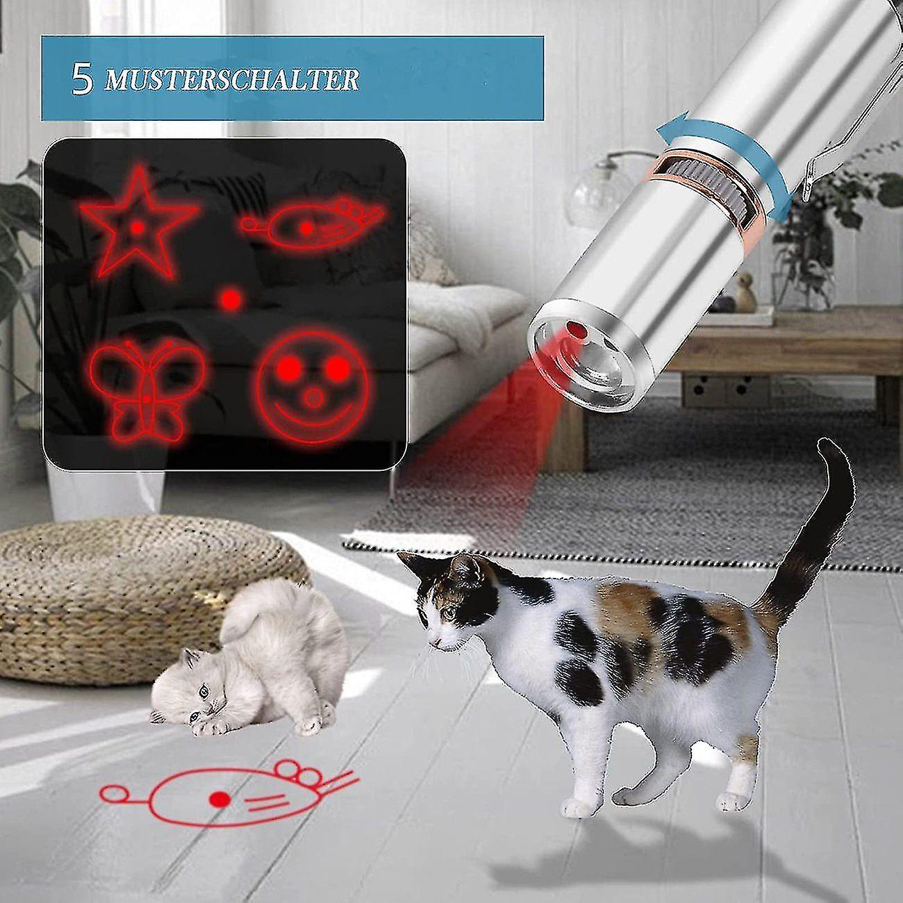 Interactive Cat Toy Led Pointer For Cats & Dogs 7 In 1 Usb Rechargeable ...