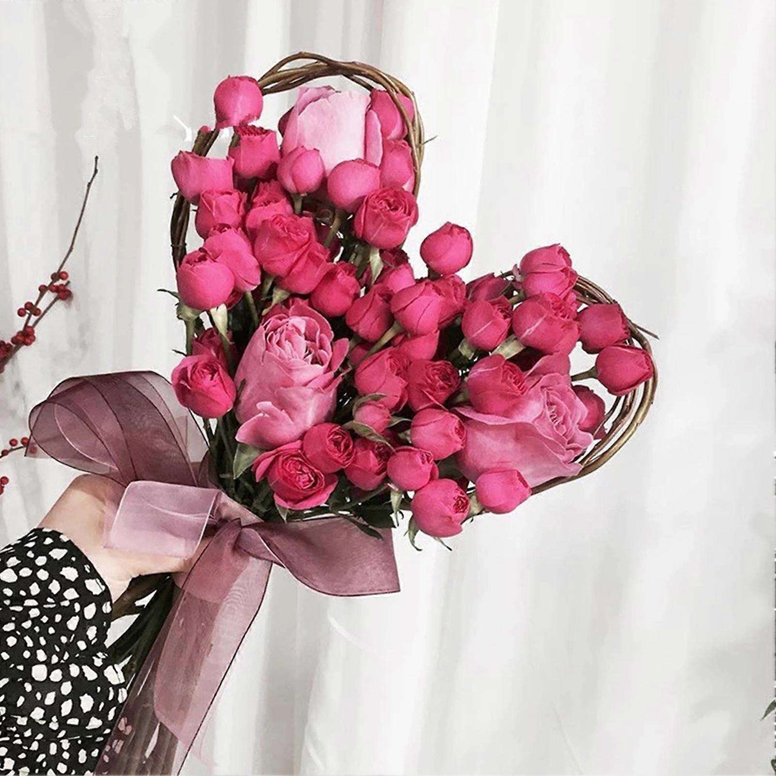 Flower Rod Natural Wicker Decorative Flower Wrapping Supply Ratten Love ...