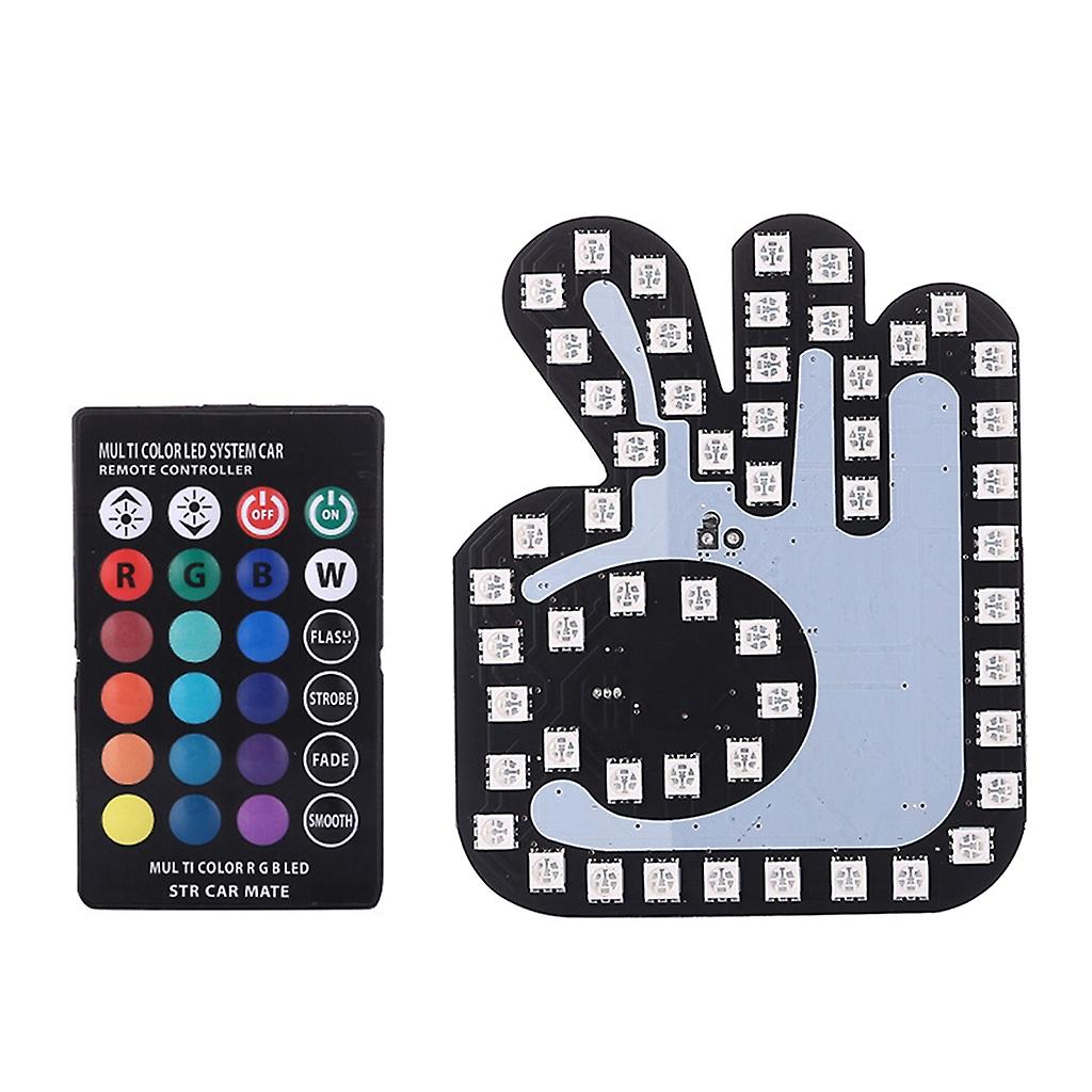 Funny Thumb Up Down Lamp with Remote Road Rage Signs Finger Gesture ...