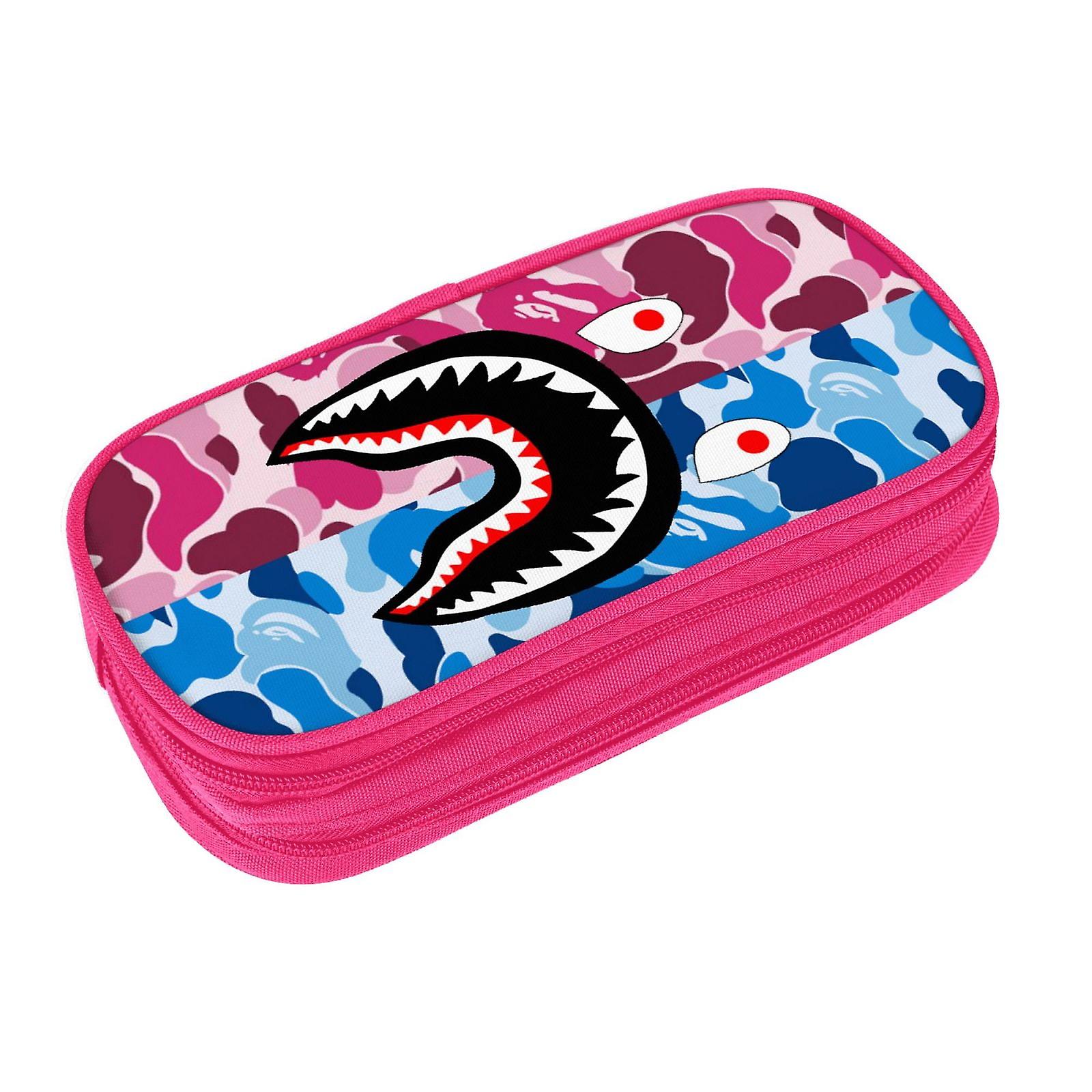 Bape Shark Camo Big Capacity Pencil Case, Large Storage Pencil Pouch ...