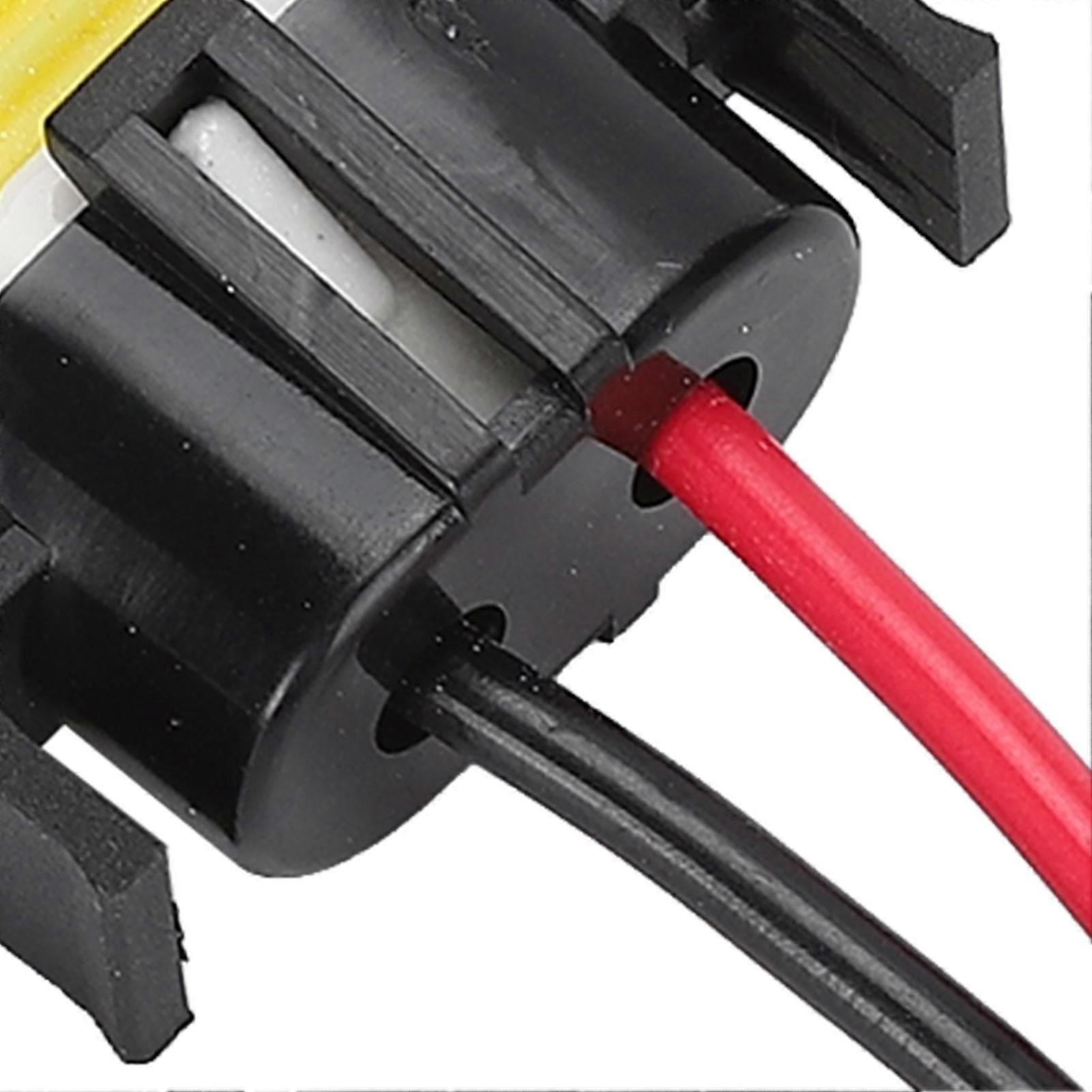 2Pcs H11 Ceramic Female Socket 2 Pin 2 Hole Wiring Harness Connector ...