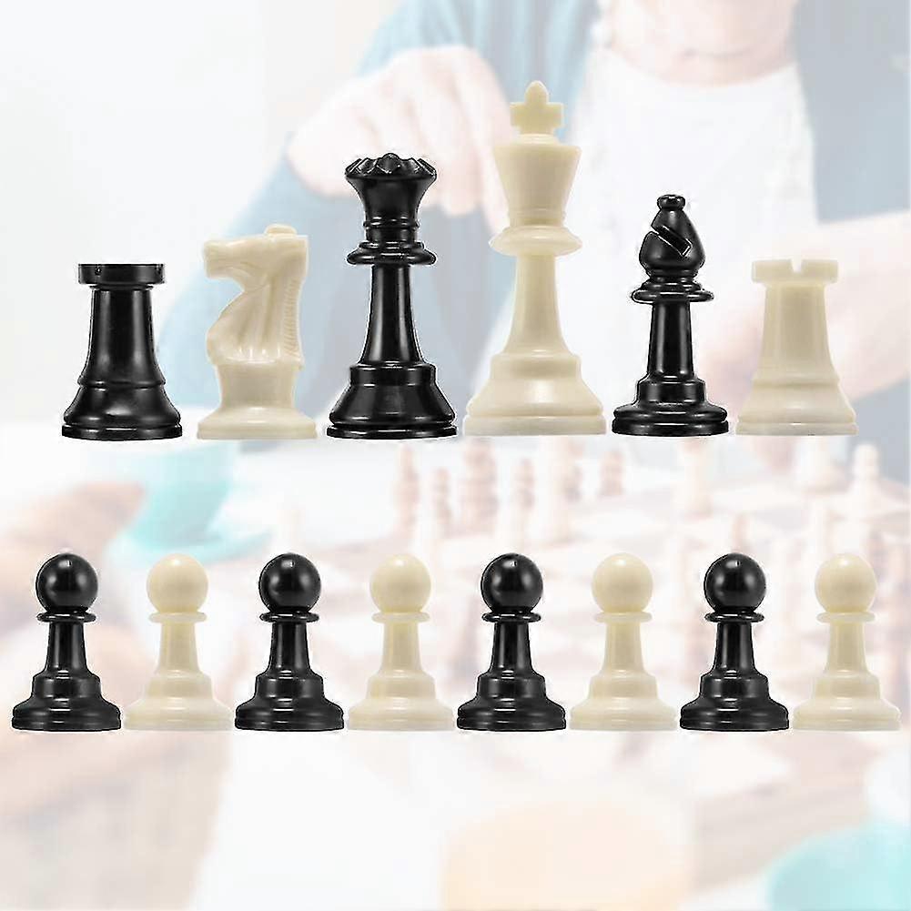 32 Pcs Chess Pieces Only, Chessmen Game Set Chess Pieces Replacement ...