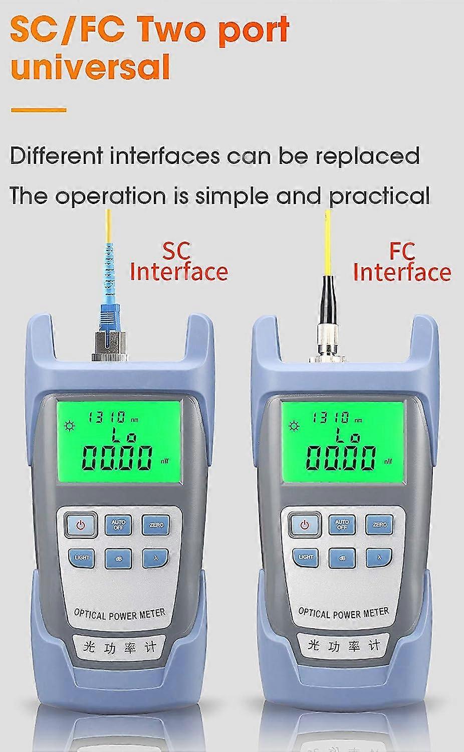 Fiber Optic Photometer Optical Cable Tester Fiber Optic Tester -70 dBm ...