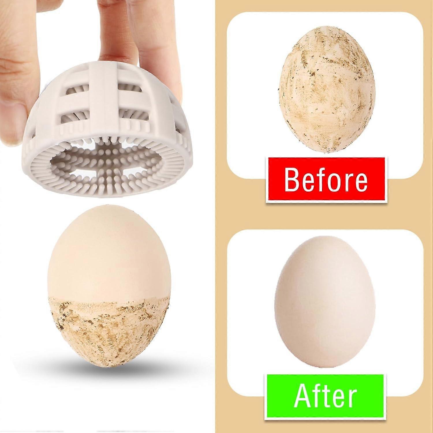 Egg Scrubber for Fresh Eggs,2PCS Silicone Egg Washer Machine Tool,Egg ...