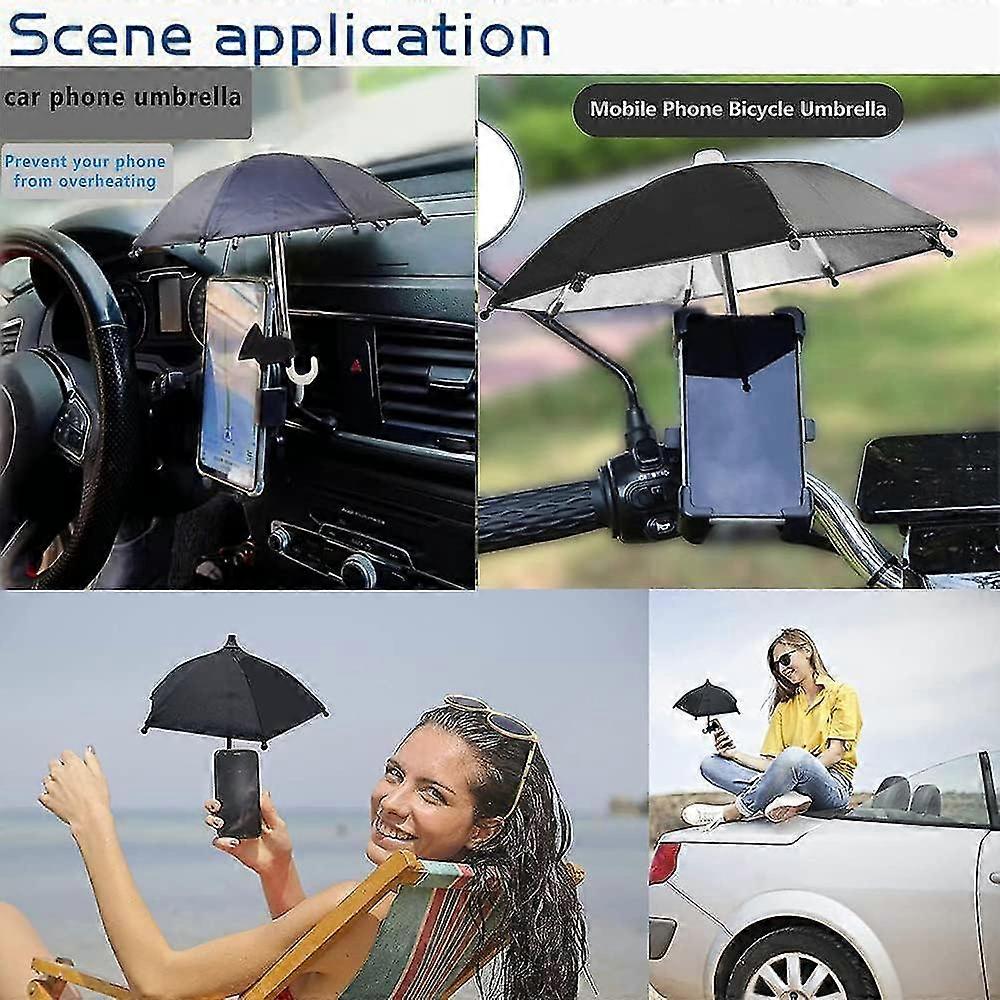 Phone Umbrella Suction Cup Stand, Phone Umbrella for Sun Shade, Outdoor ...