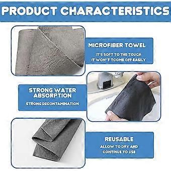 Glass Cleaning Magic Cloth, 10pcs Thickened Magic Cleaning Cloth, Glass ...