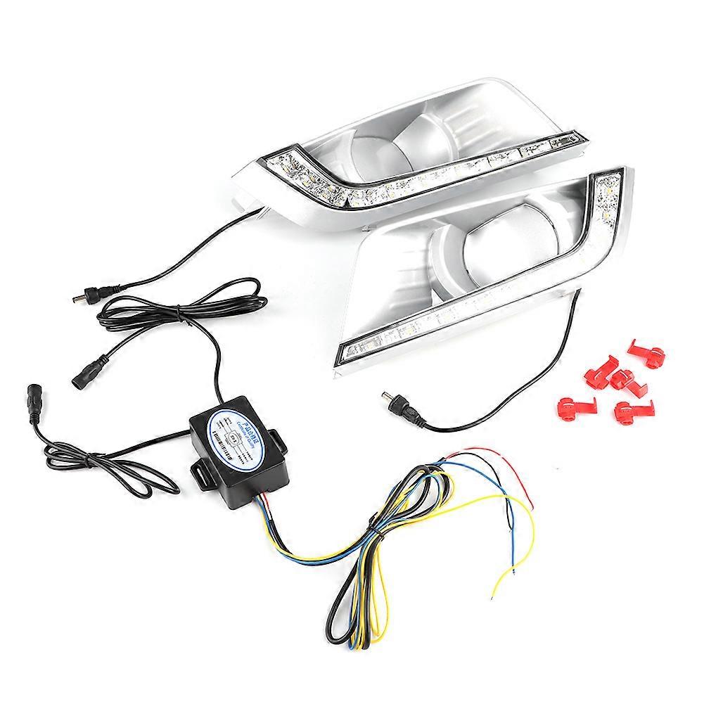 Pair of 12V LED Three Colors Daytime Running Lights DRL Fits for S80 06 ...