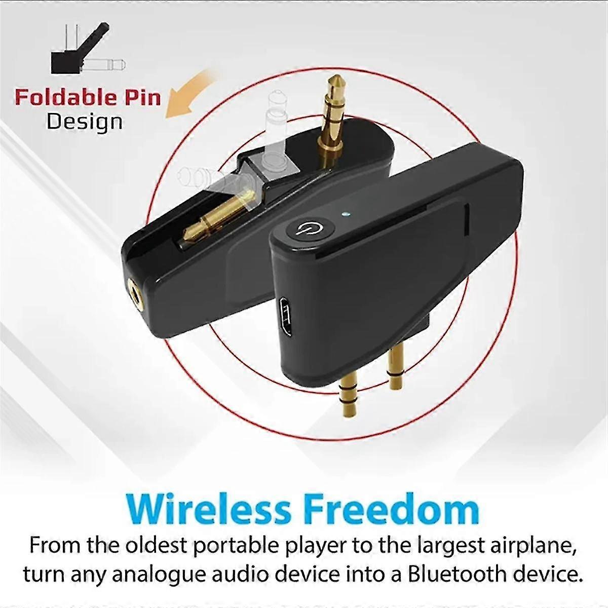 Bluetooth 5.3 Airplane Airline Flight Adapter A2DP Transmitter for ...
