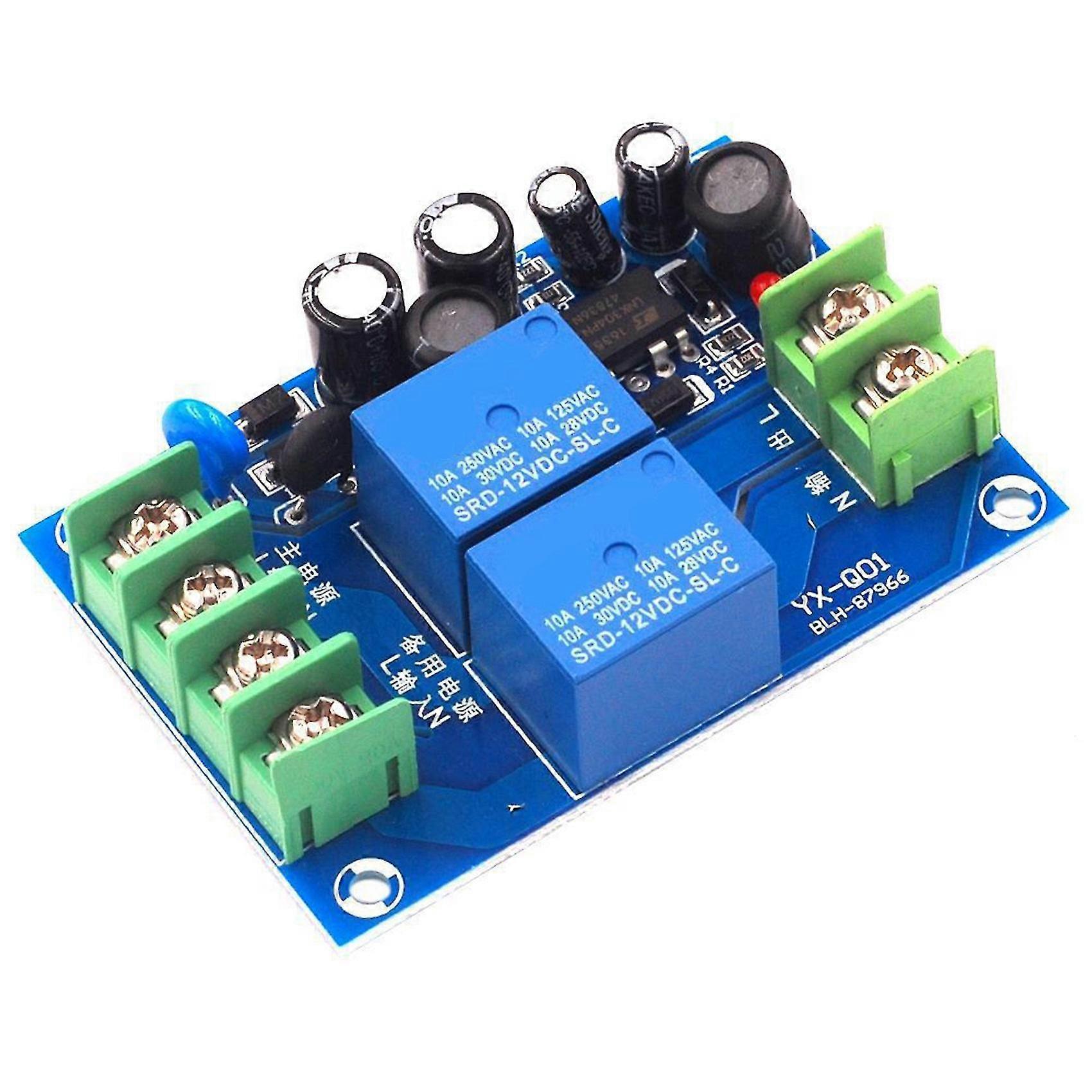 220V 2 Way Power Automatic Switcher 10A Dual Power Supply 2 in 1 Out ...