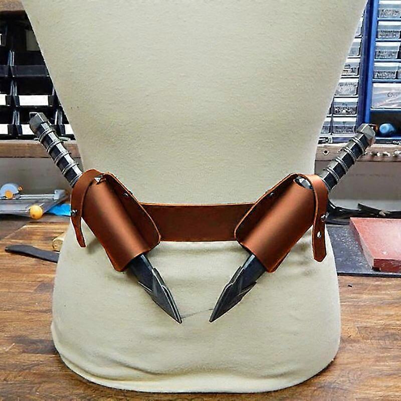 Medieval Steampunk Gothic Athame Scabbard Twin Small Sword Belt Hanger ...