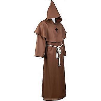 Monk Robe Priest Costume Friar Robe Medieval Costume Priest Halloween ...