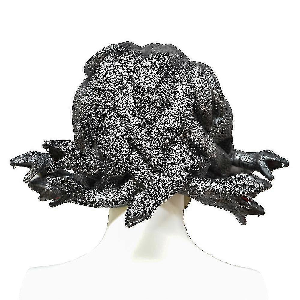 Greek Myth Evil Medusa Latex Mask Queen Gorgons Cosplay Mask Snake ...