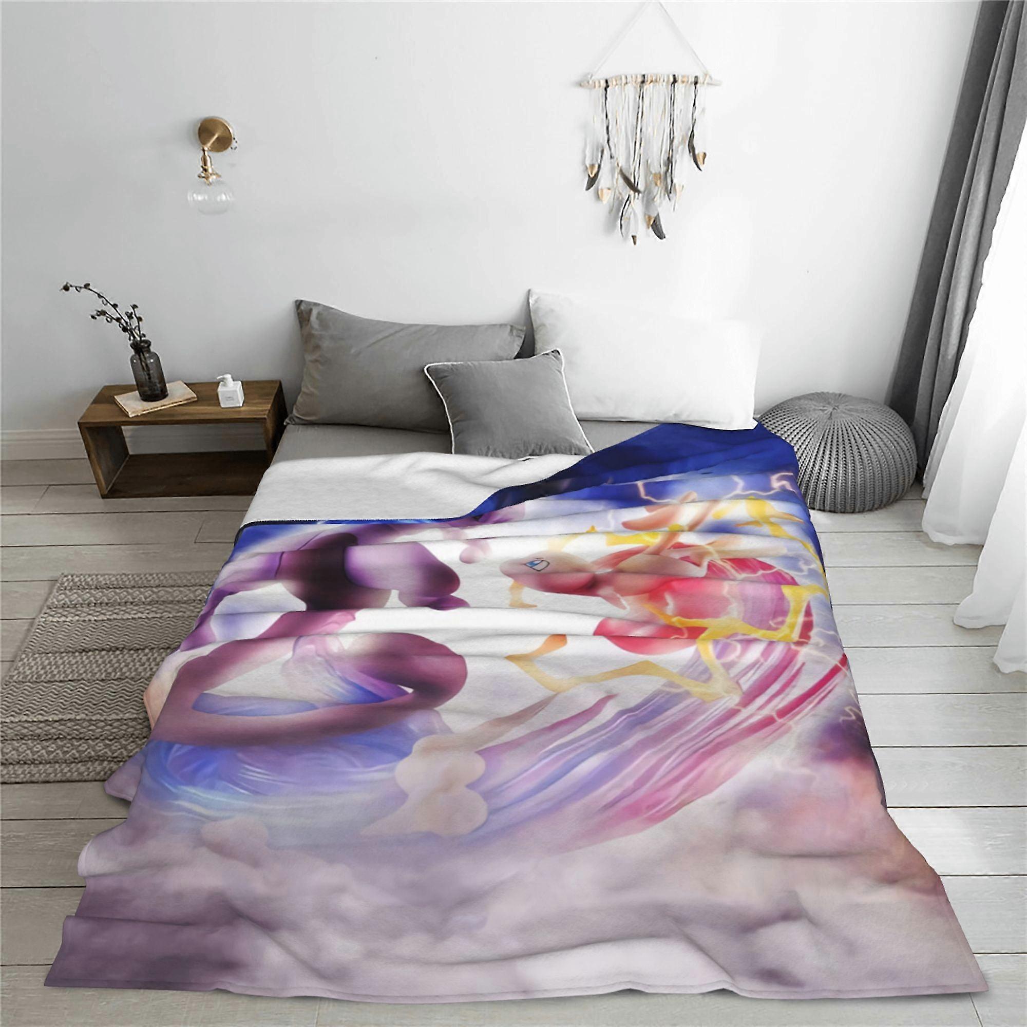 Mewtwo Cartoon Blanket for Kids Teenager Adult, Ultra Soft Cozy Luxury ...
