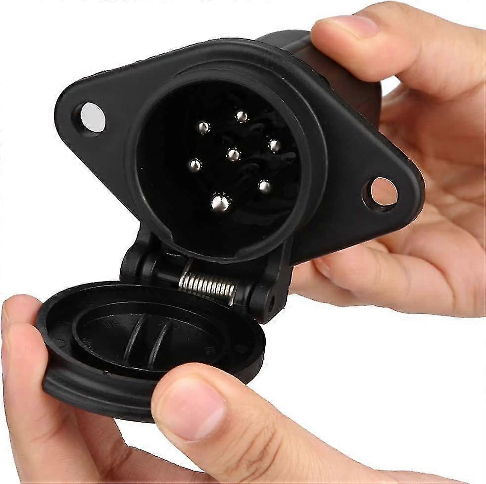 24v 7 Pin Trailer Socket Towing Connector Adapter Replacement Towbars ...