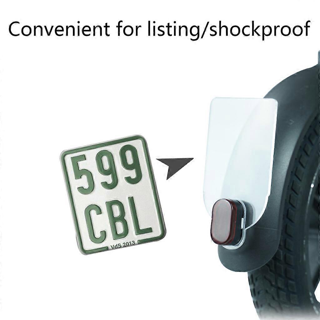 Electric Scooter Rear Alert Warning Sign Plate Mud Guard for M365/PRO ...