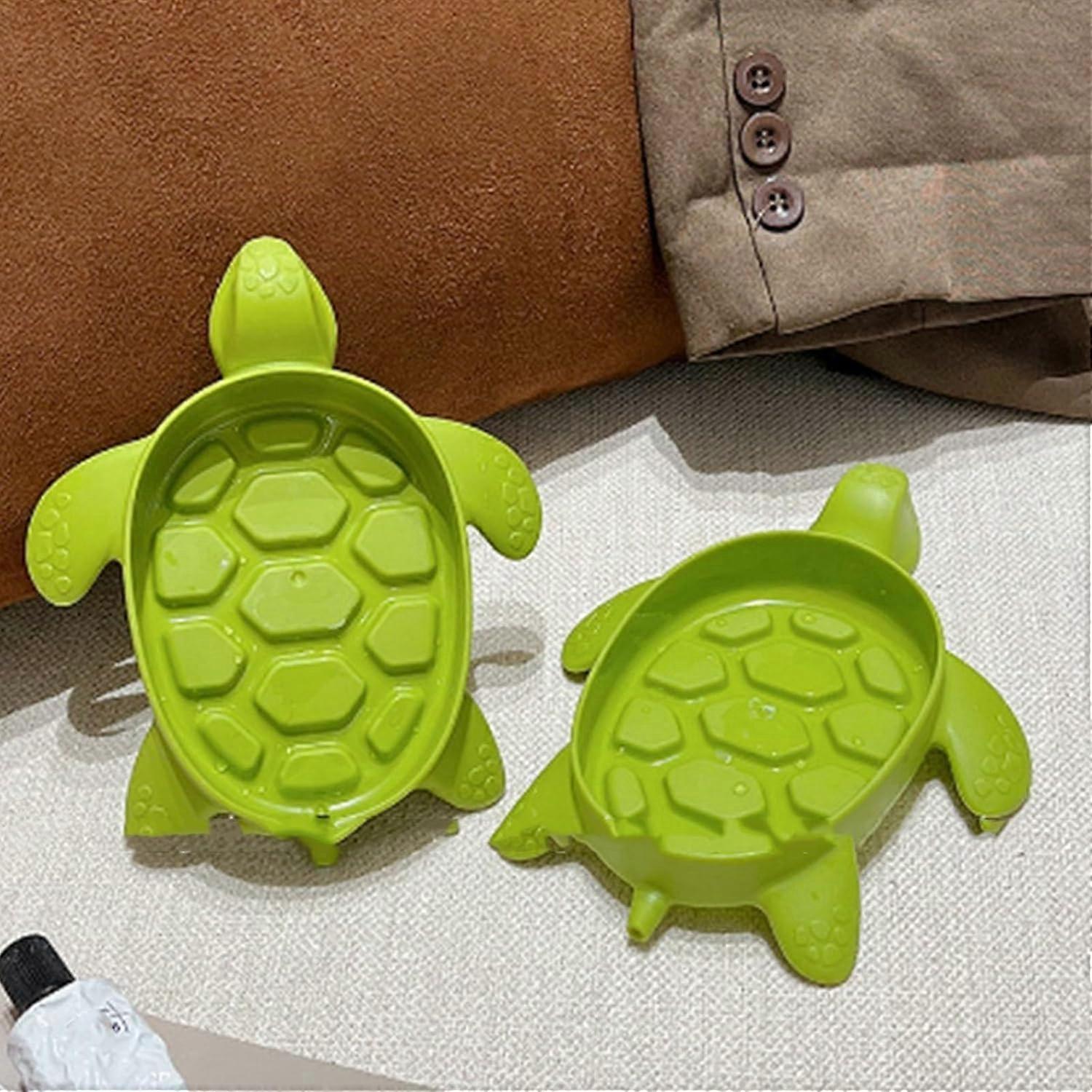 Soap Box with Drain Hole, Cute Cartoon Turtle Shape Soap Holder Box Bar ...